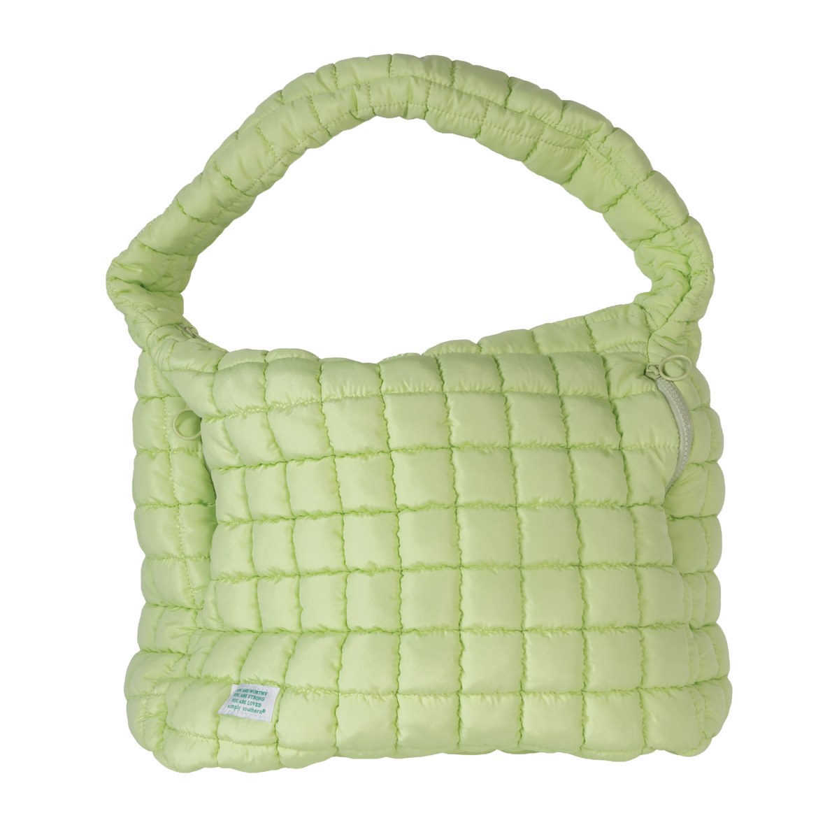 Simply Southern Quilted Sage Green Hobo Shoulder Bag 0125-BAG-MARSH-HO