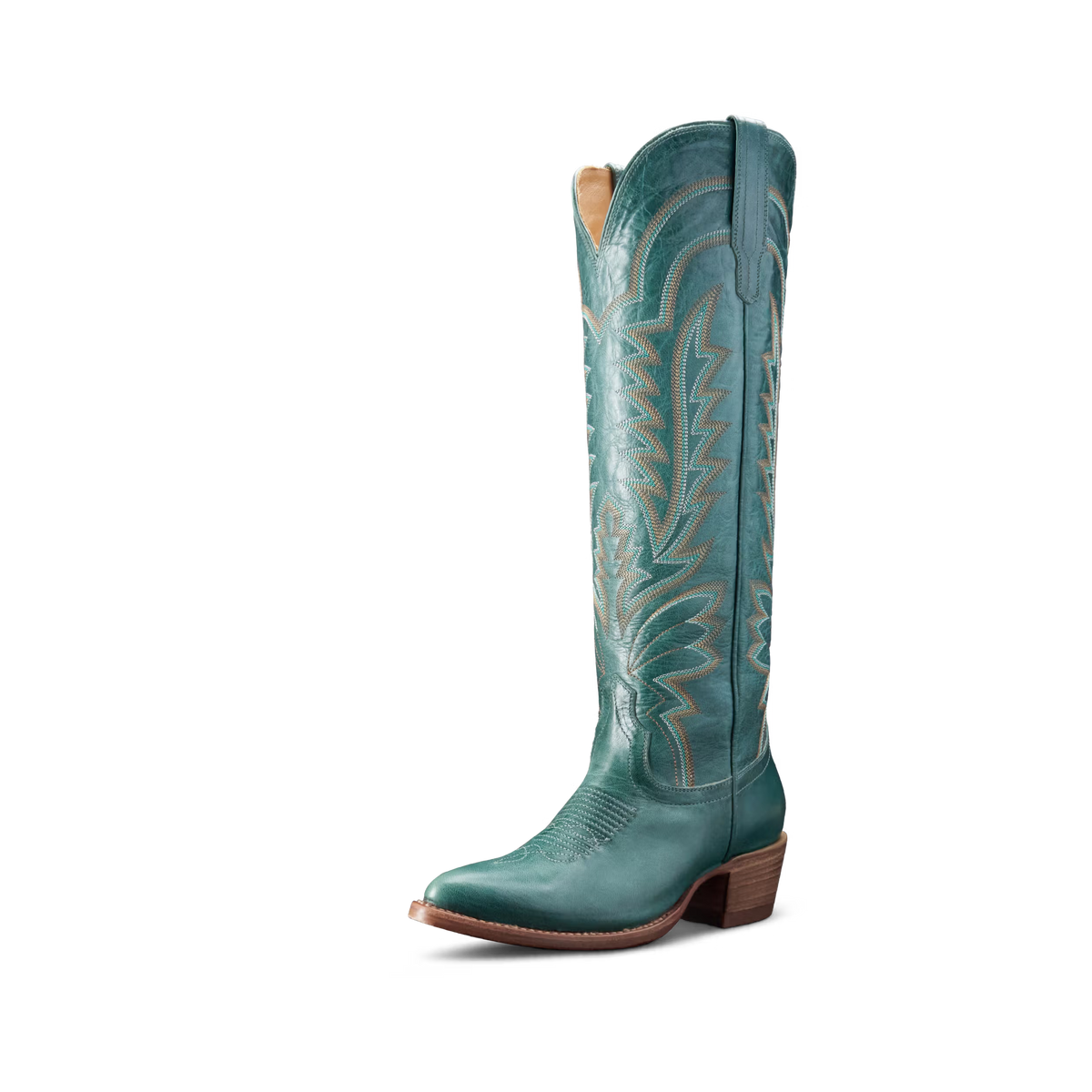 Tecovas Ladies The Abby Sagebrush Goat Leather Cowboy Boots 20029SBR