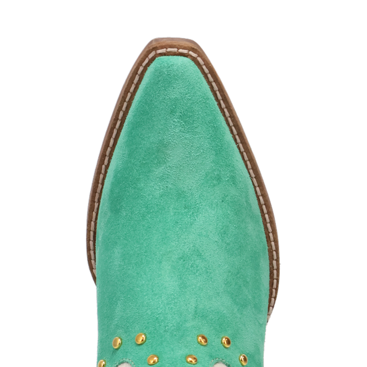 Dingo Ladies Rodeo Queen Suede Hair On Green Booties DI2222-GN