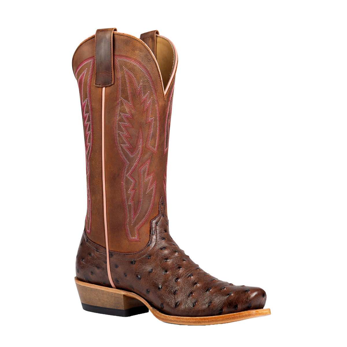 Macie Bean Ladies In My Quills Brown Ranch Ostrich Western Boots M9534