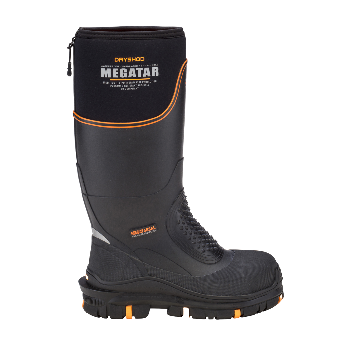 Dryshod Men's Megatar Extreme Protection Steel Toe Work Boots MEG-MH-B