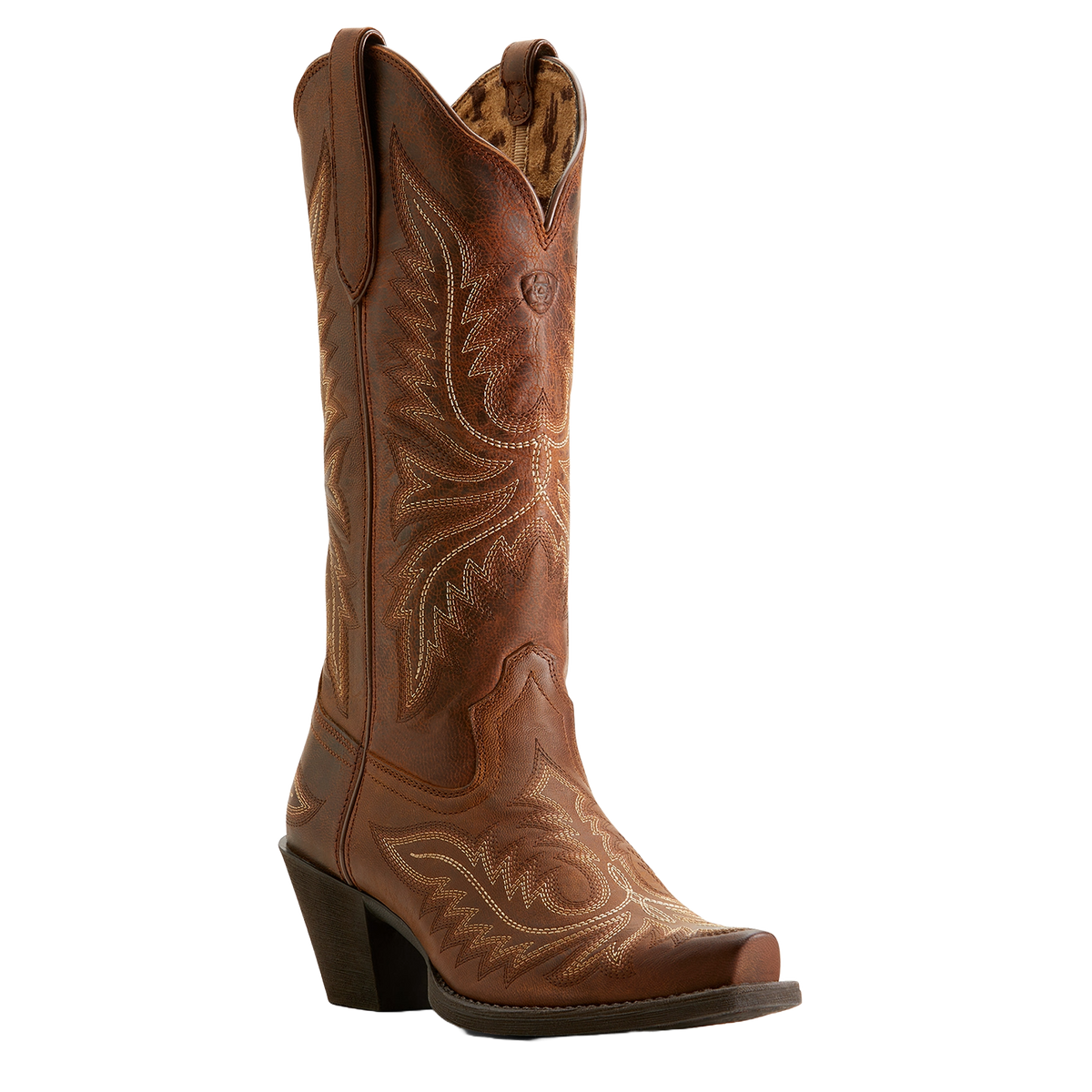 Ariat Ladies Round Up Collins Rafter Tan Western Boot 10053788