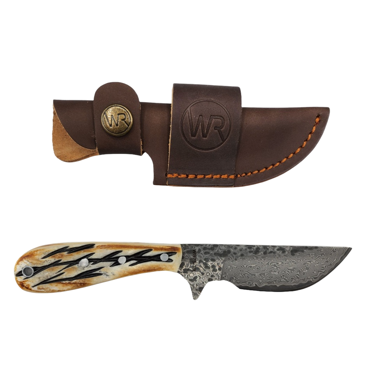 Whiskey Bent Hat Co. Burnt Orange Ciervo Skinner Knife WB75-19