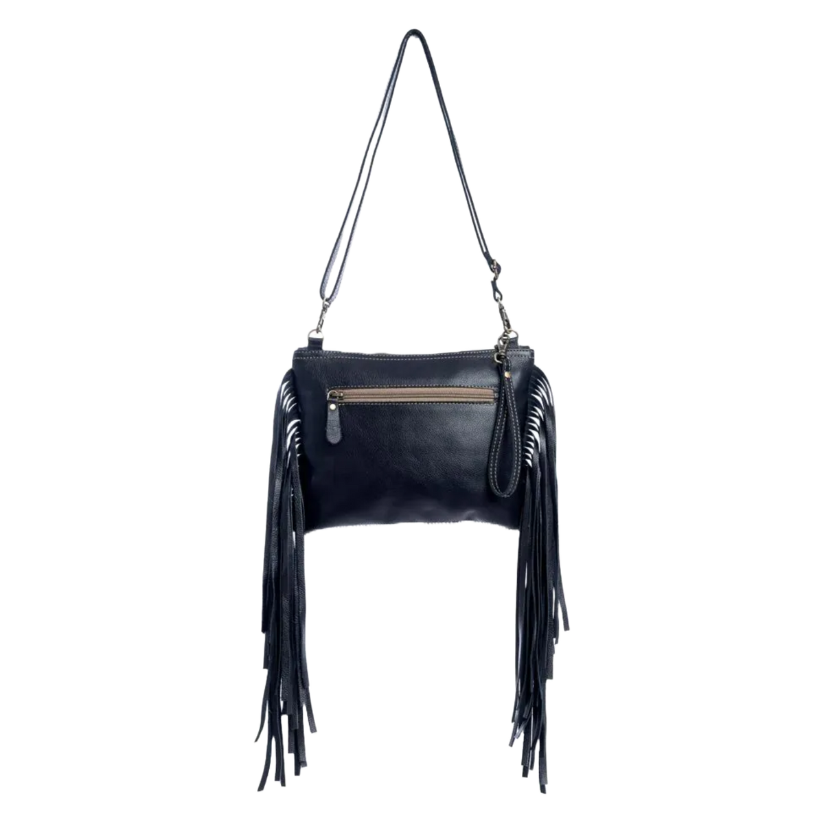 Myra Bag Ladies Mescalaro Western Leather & Hairon Crossbody Bag