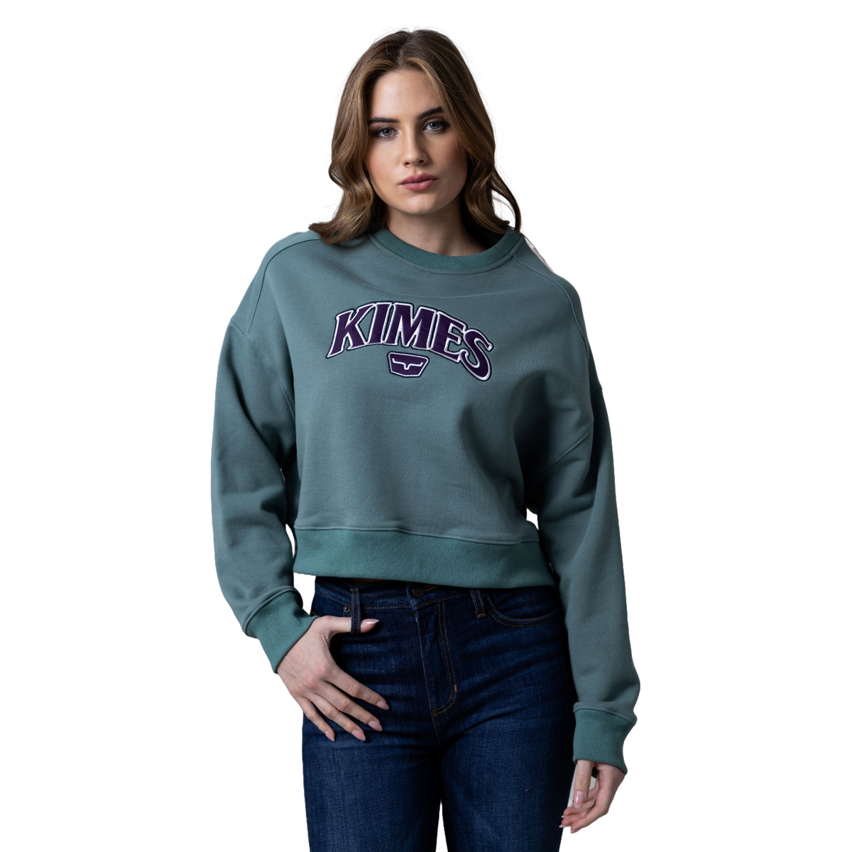 Kimes Ranch Ladies Colfax Pine Crew Pullover Sweatshirt WSW0000014-PIN