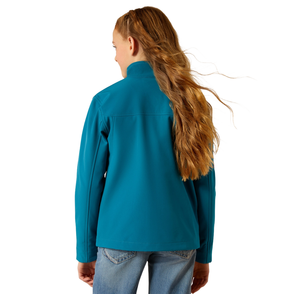 Ariat Youth Girl's Team Softshell Ocean Depths Full Zip Jacket 1005278