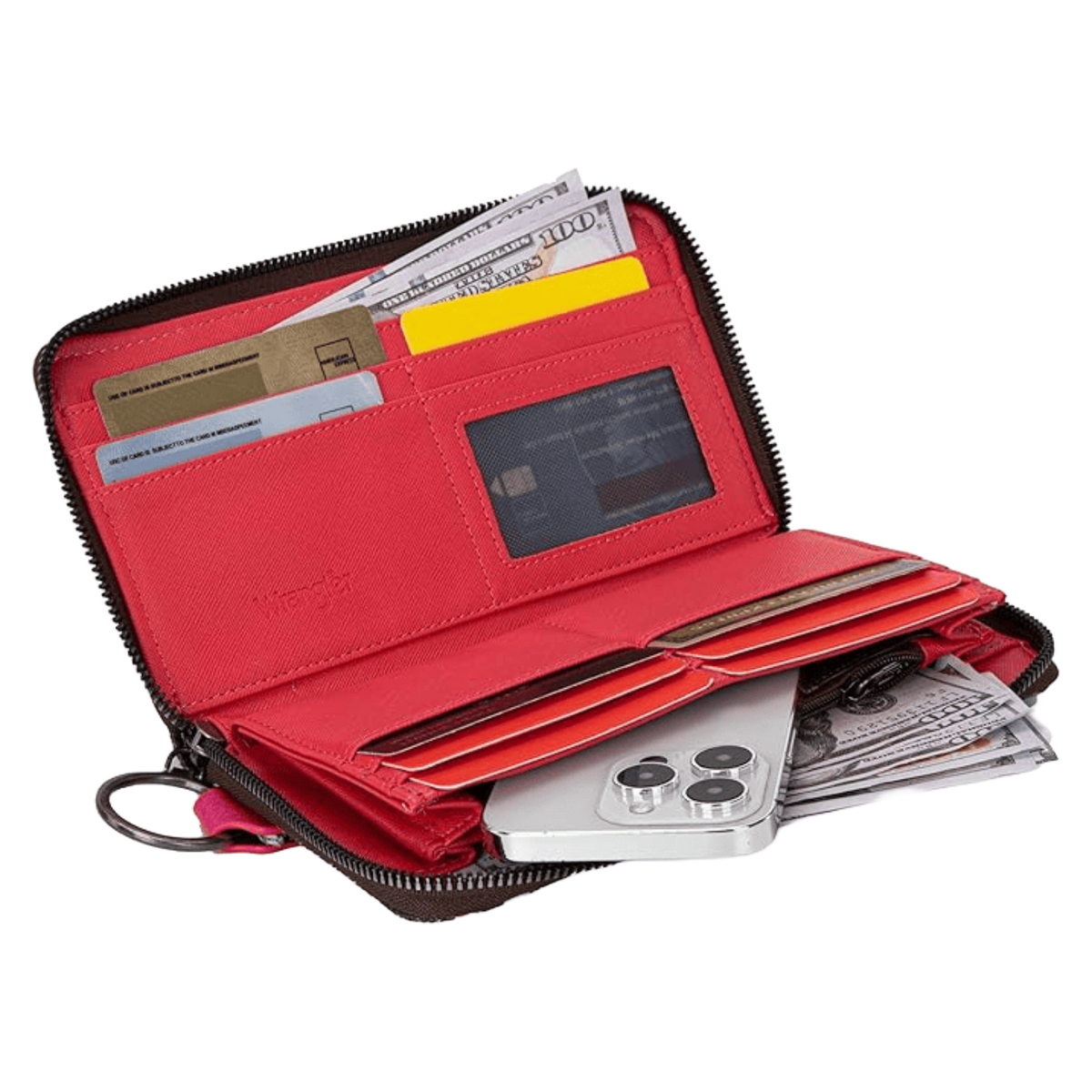 Wrangler Ladies Southwestern Hot Pink Wristlet Wallet WG2203-W006HPK