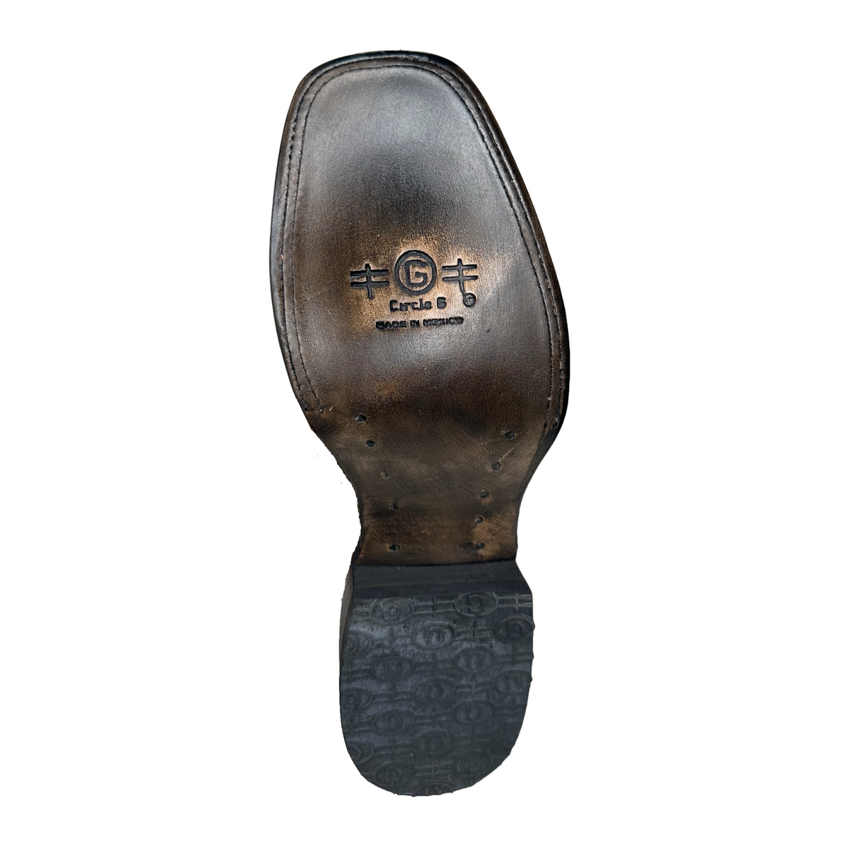 Circle G By Corral Men's Natural Black Python Square Toe Boots L5684