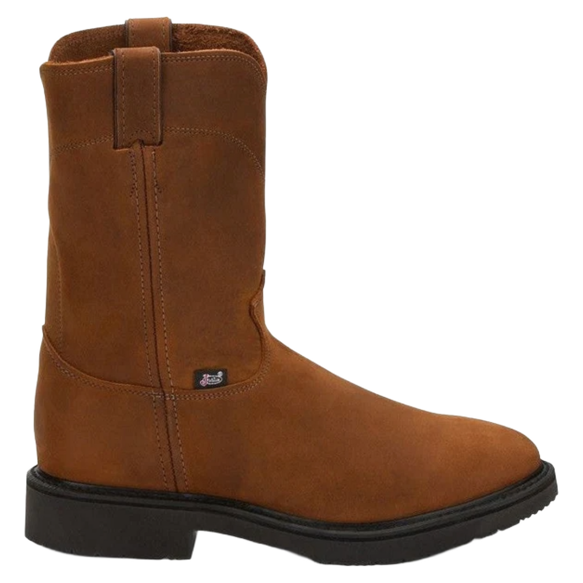 Justin Men's Original Conductor Round Up Hazel Brown Soft Toe Work Boo