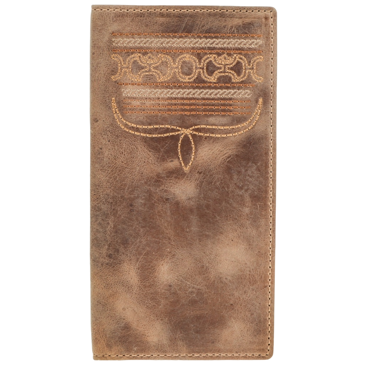 Hooey Men's Dalton Smooth Brown Boot Stitching Rodeo Wallet HW036-BR