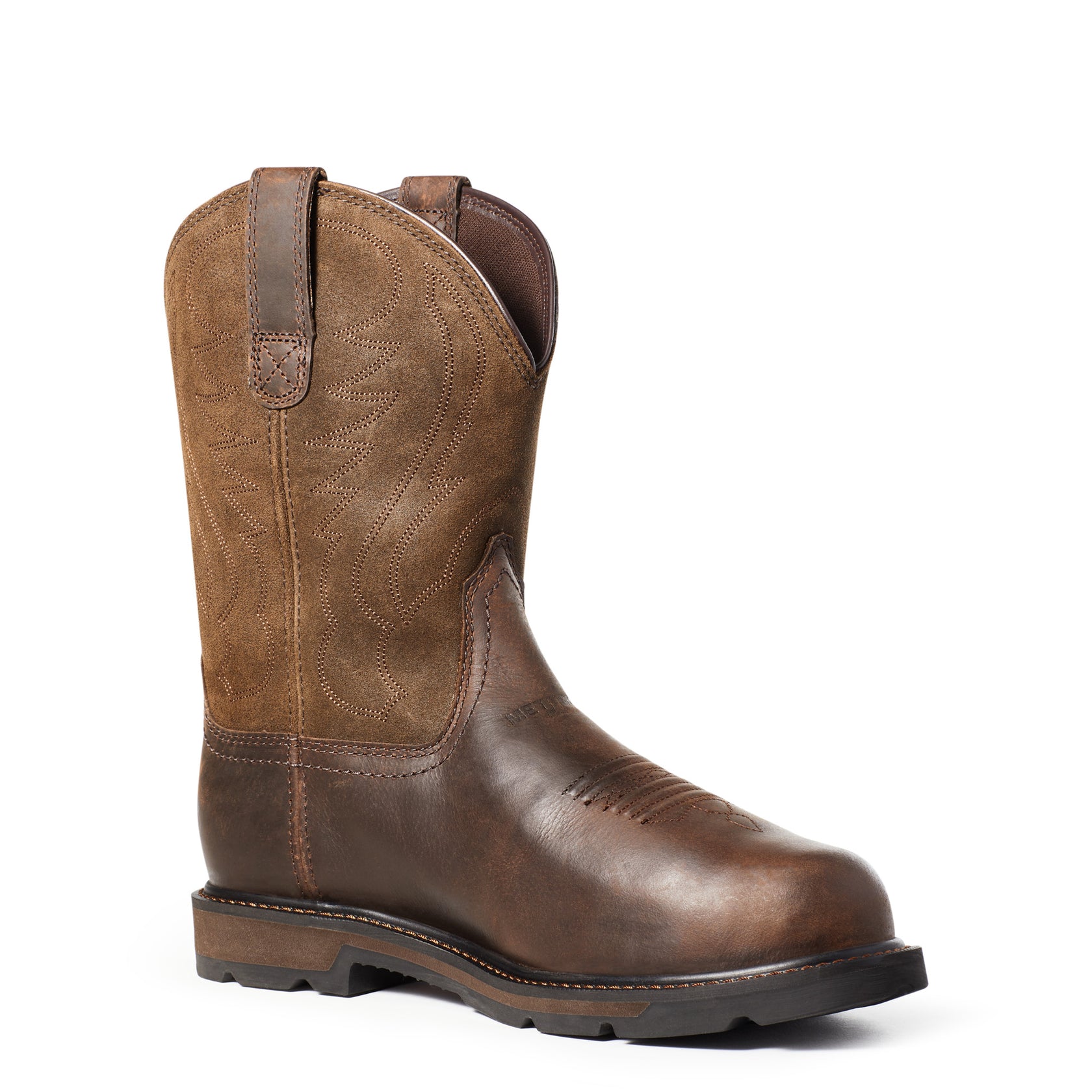 Ariat Men's Groundbreaker Met Guard Brown Steel Toe Work Boots 1003610