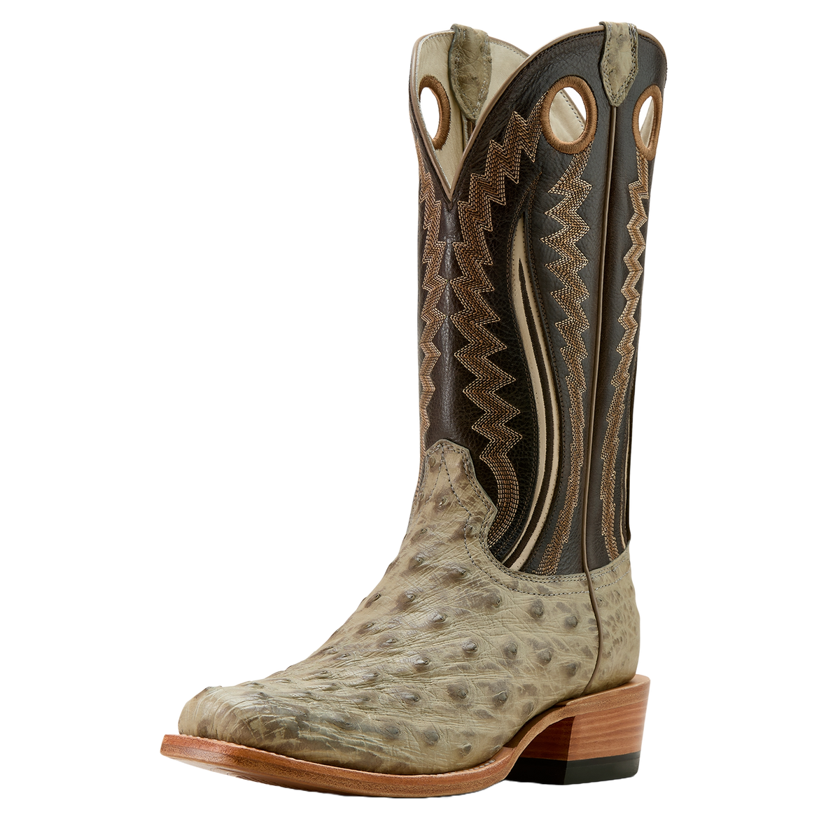 Ariat Men's Futurity Outlaw Platinum Full Quill Ostrich Cowboy Boots 1