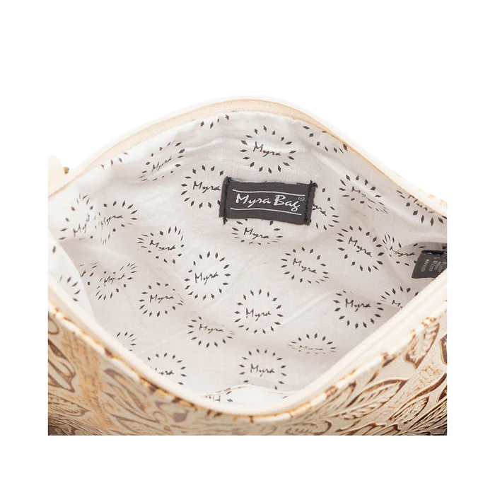 Myra Bag Ladies Fennington Leather Ivory Crossbody Bag S-9559