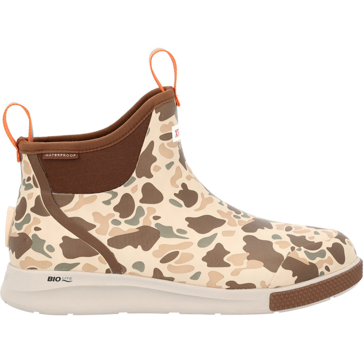 XTRATUF Men's Duck Camo Light Brown Ankle Deck Boot Sport XADSMDCM