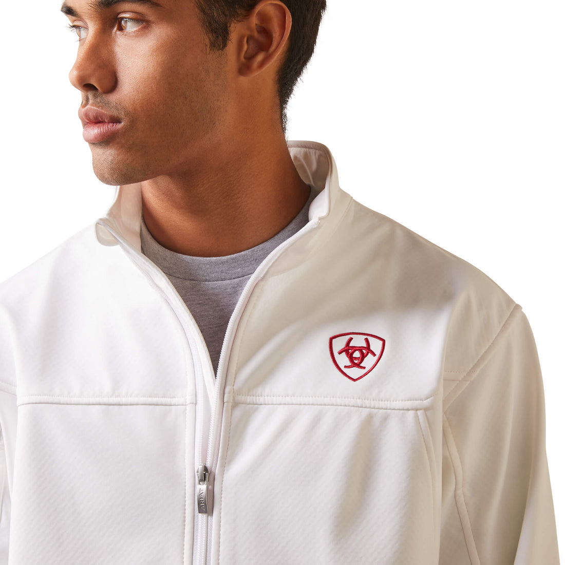 Ariat® Men's Team Mexico White Mexican Flag Softshell Jacket 10043549