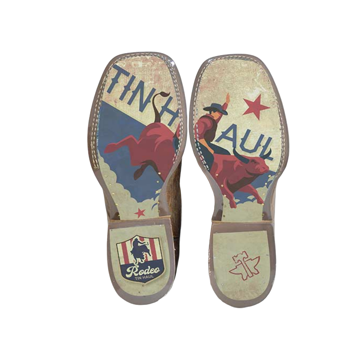 Tin Haul Men's Bull Rider 11" Brown Western Boots 14-020-0077-0462