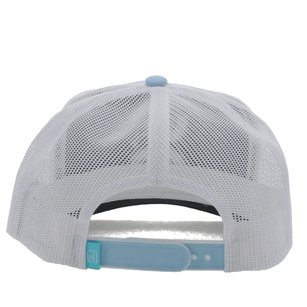 Hooey Men's Cowboy Golf 5 Panel Light Blue Trucker Cap 2316T-BLWH