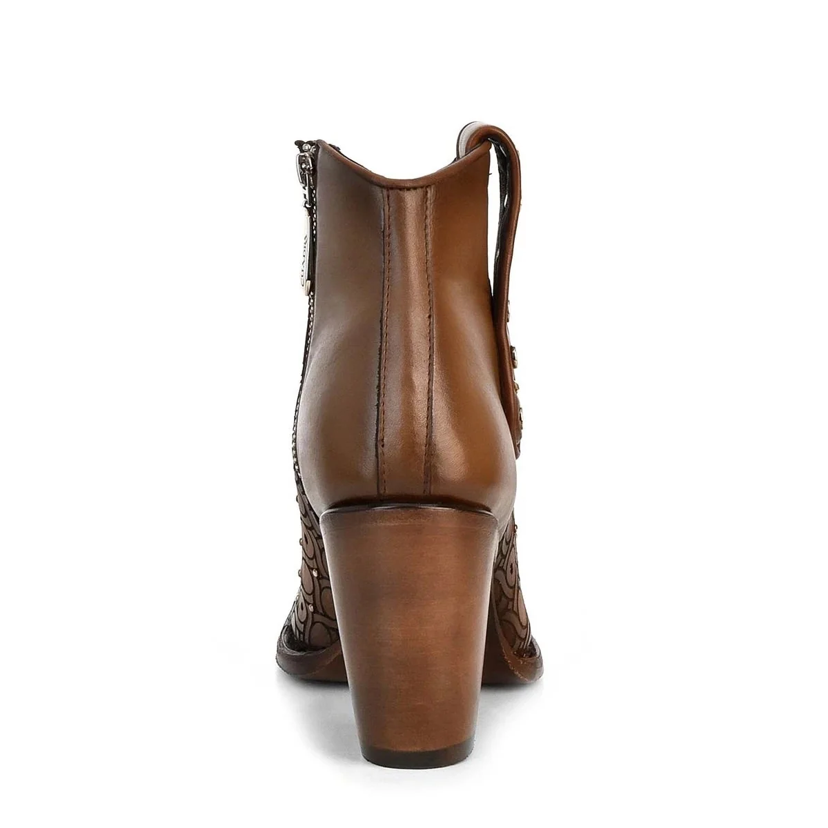Cuadra Ladies Crystalized Maple Brown Western Booties CU481