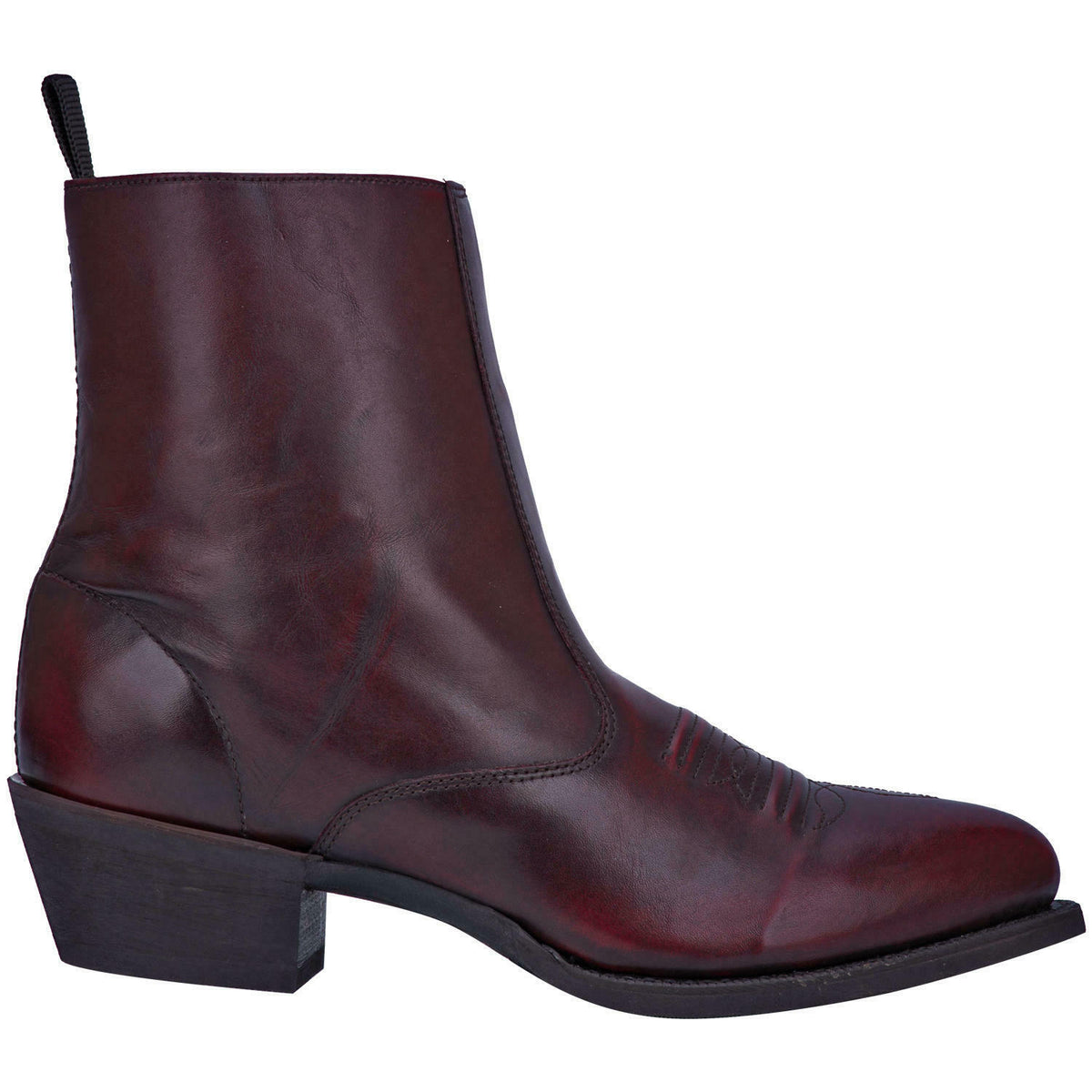 Laredo Men's Fletcher Black Cherry Leather Ankle Boots 62078