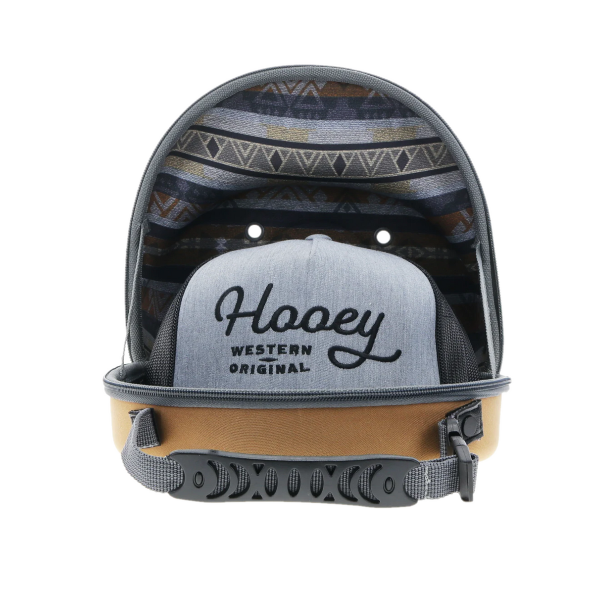 Hooey Tan & Aztec Print Cap Carrier CC007