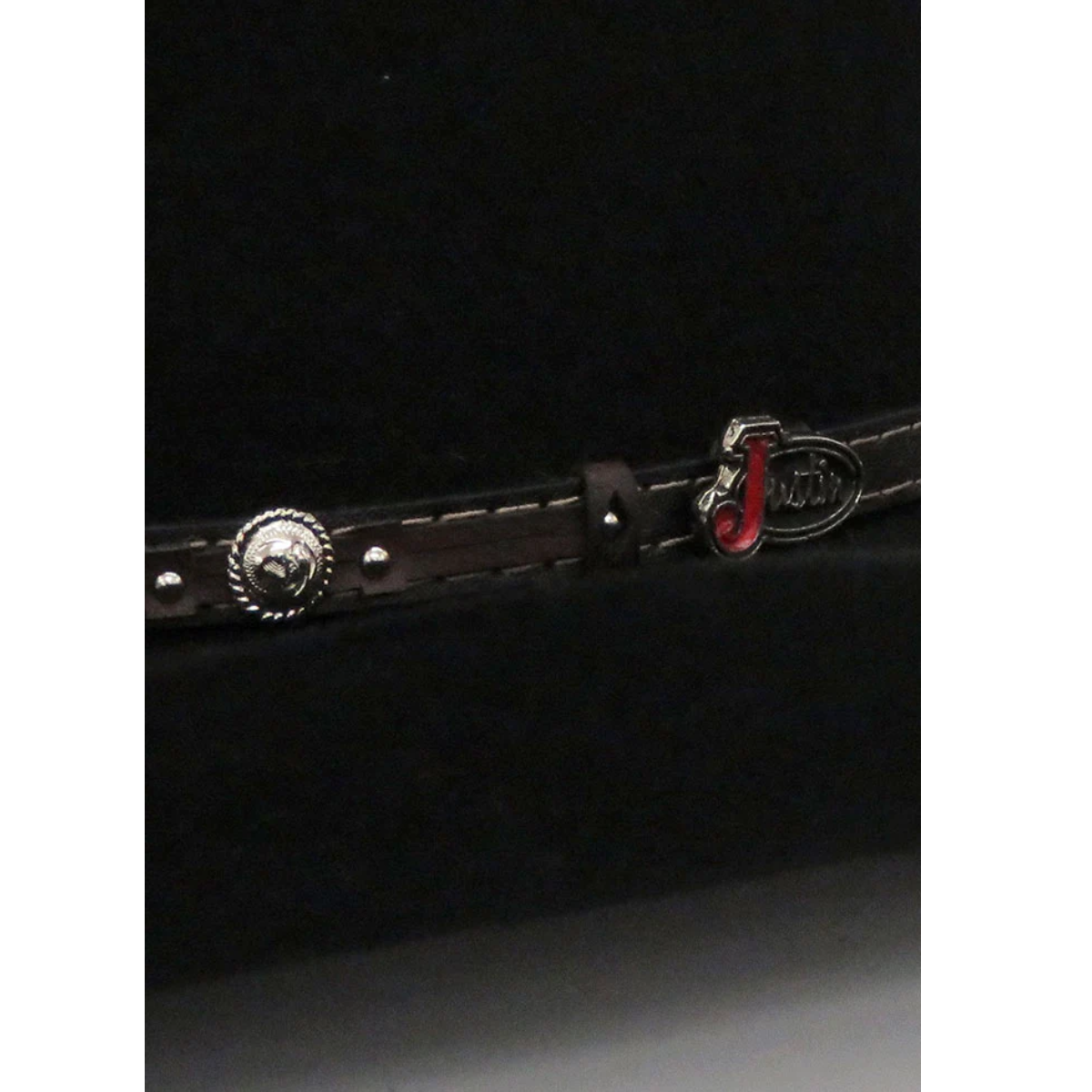 Justin® 2X Buster Premium Wool Black Felt Cowboy Hat JF0230BUST44-BLK