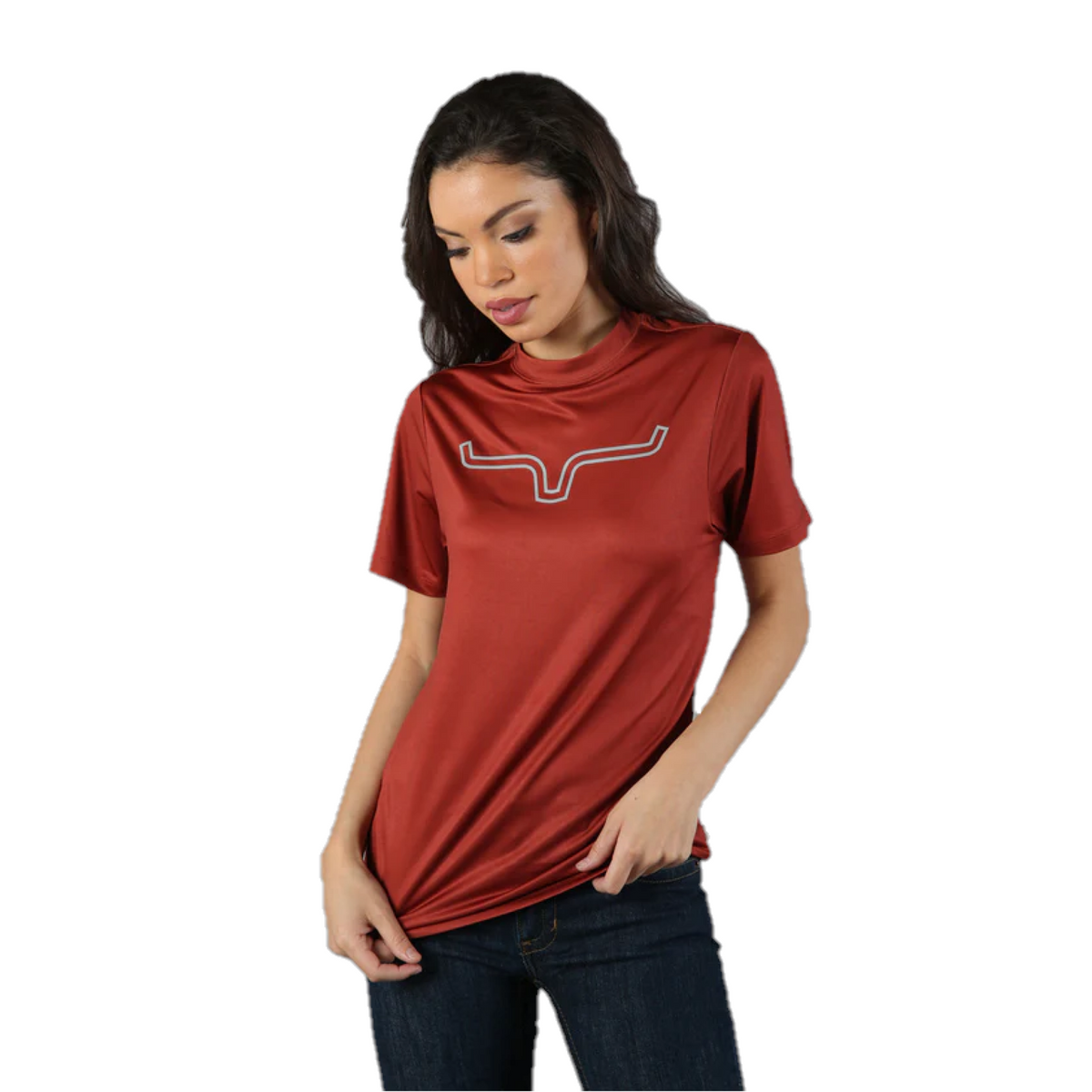 Kimes Ranch® Ladies Outlier Tech Rust Short Sleeve T-Shirt OUTT-RST