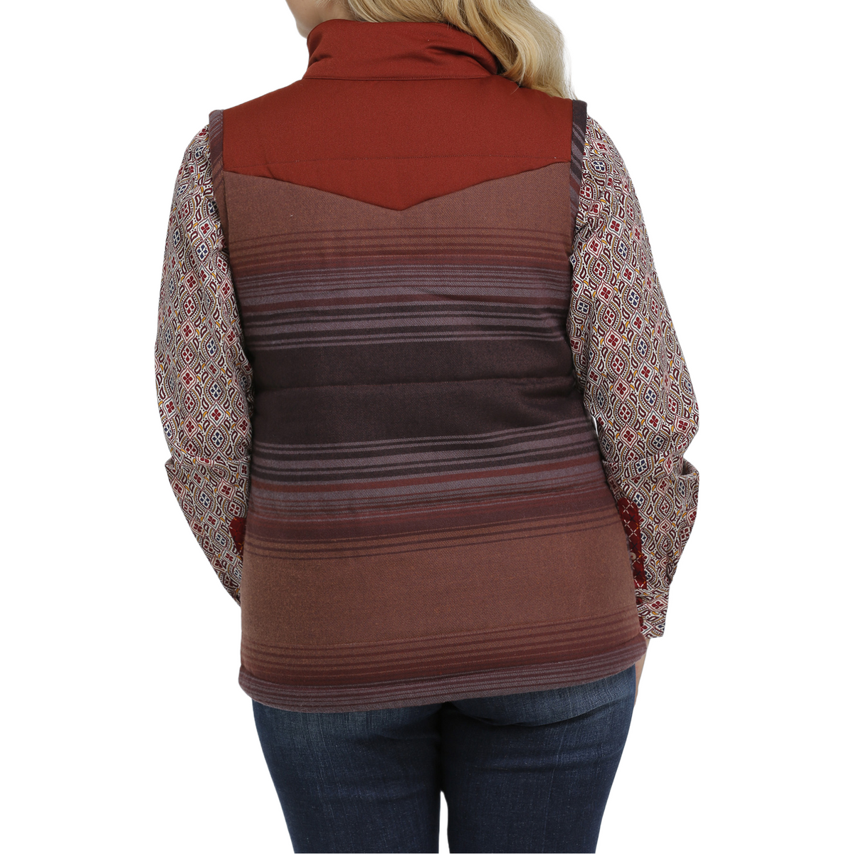 Cinch Ladies Multicolored Striped Vest MAV9884003