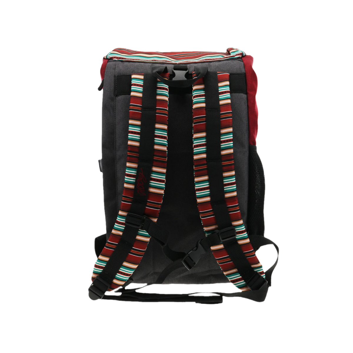 Hooey "Topper" Maroon W/ Serape Pattern & Black Accents Backpack BP053