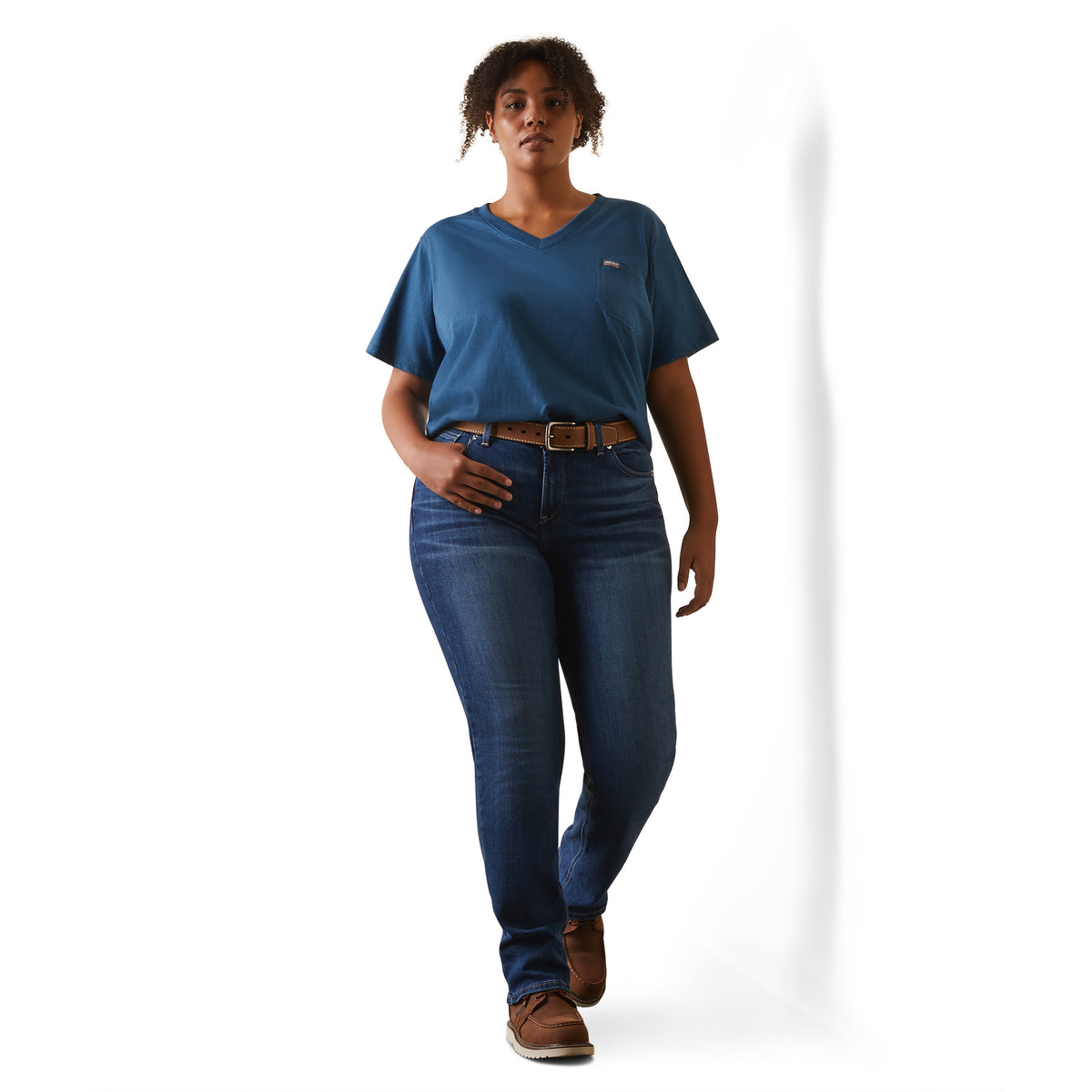 Ariat® Ladies Rebar CottonStrong Key Largo USA Flag T-Shirt 10043846