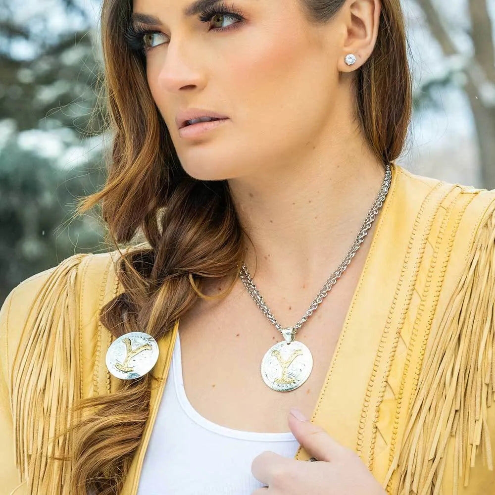Montana Silversmiths Ladies The Dutton Y Yellowstone Necklace YELNC435